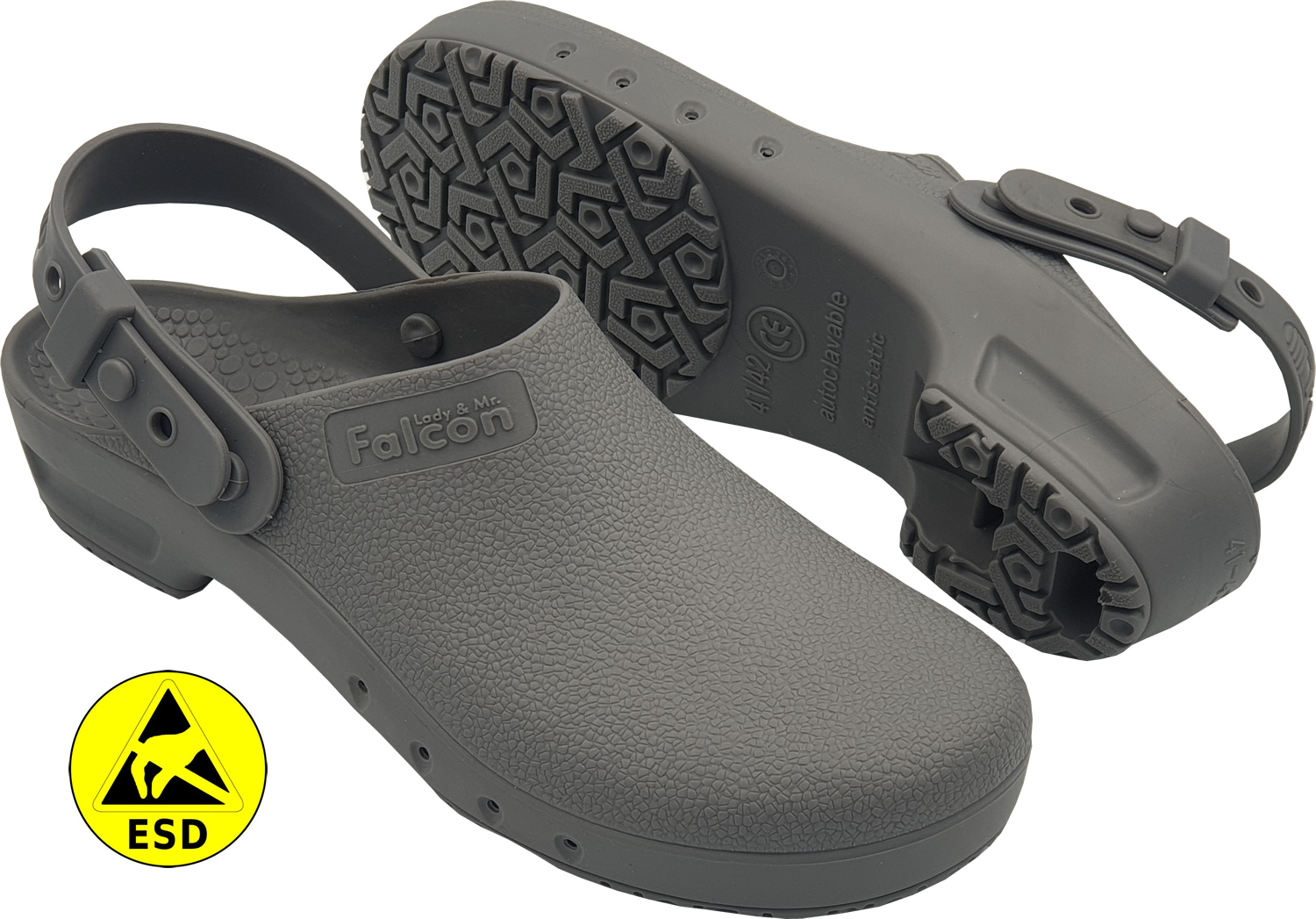 Antistatic ESD Clog with Safety Strap | Best ESD Footwears