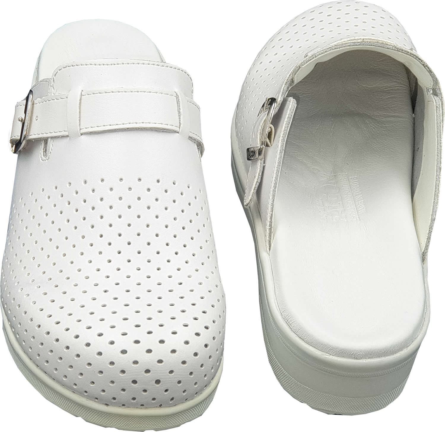 Leather Hospital Nursing Clogs HD222 - Womens Nursing Clogs